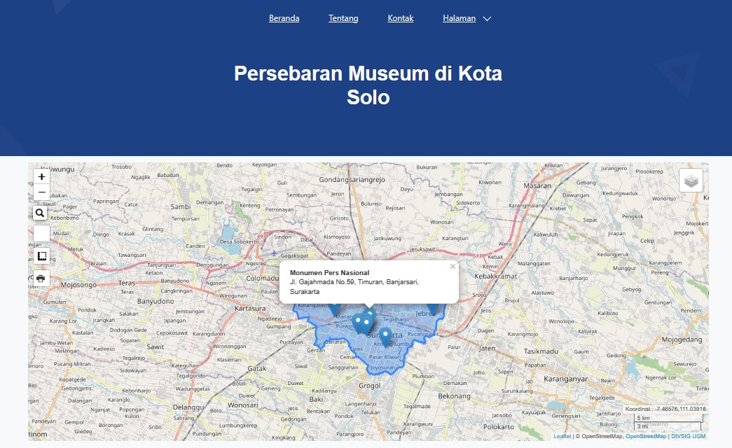 pgweb-responsi | Solo Heritage Spot WebGIS tugas responsi praktikum Pemrograman Geospasial Web 2023
